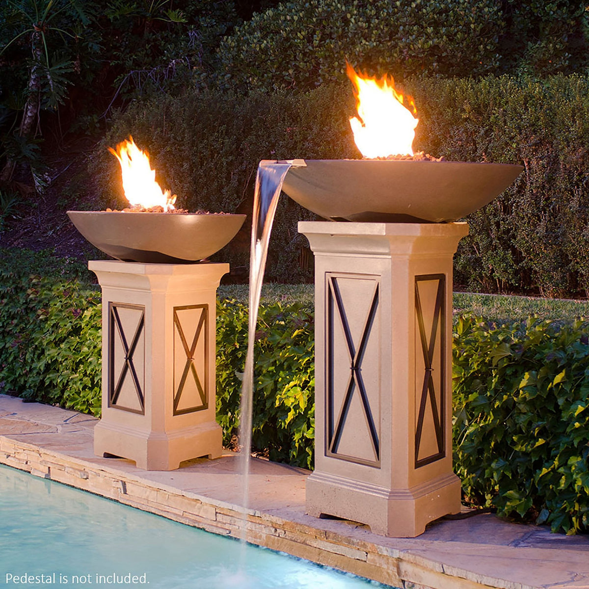 American Fyre Designs Marseille Fire Bowl with Water Spout 40" – NYC ...
