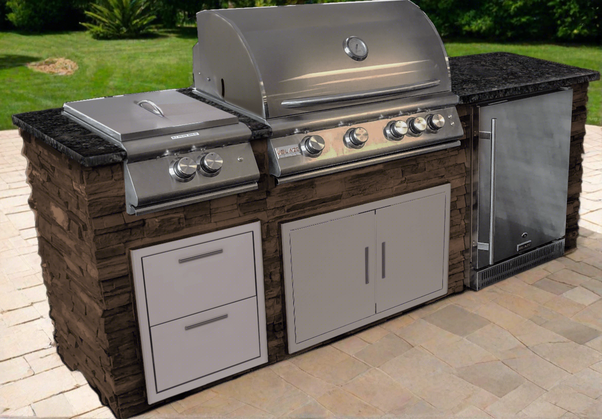 Outdoor Kitchen Islands - NYC Fireplaces & Outdoor Kitchens