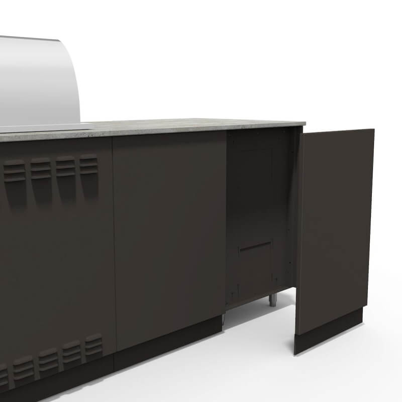 Blaze Morning Glow 10-Ft Outdoor Kitchen Island Back Panels in Archite ...