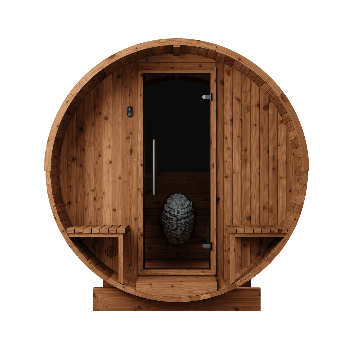Thermory Barrel Sauna Model #60 DIY Kit Porch and Window 4 Person Saun ...