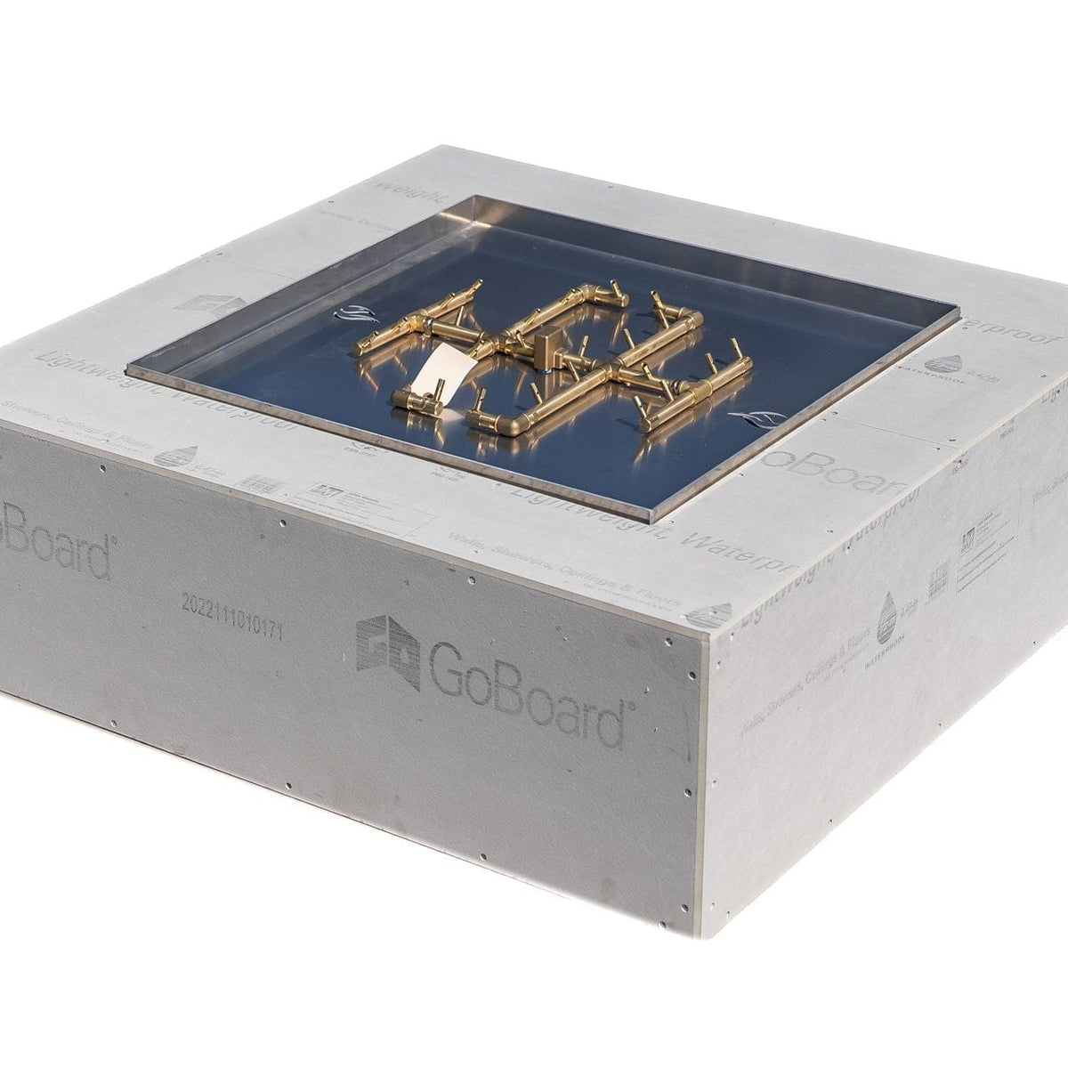 Warming Trends Crossfire FS Square Ready To Finish Fire Pit Kit, 48x48 ...