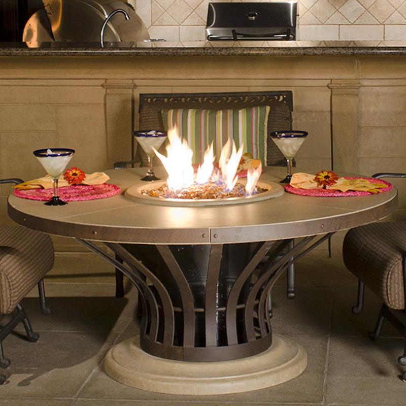 American Fyre Designs Fiesta Dining Fire Table Gas Fire Pit – NYC ...