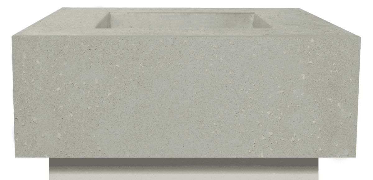 XO 36 Inch Square Gas Fire Table Limestone Fire Pit - 65,000 BTU – NYC ...