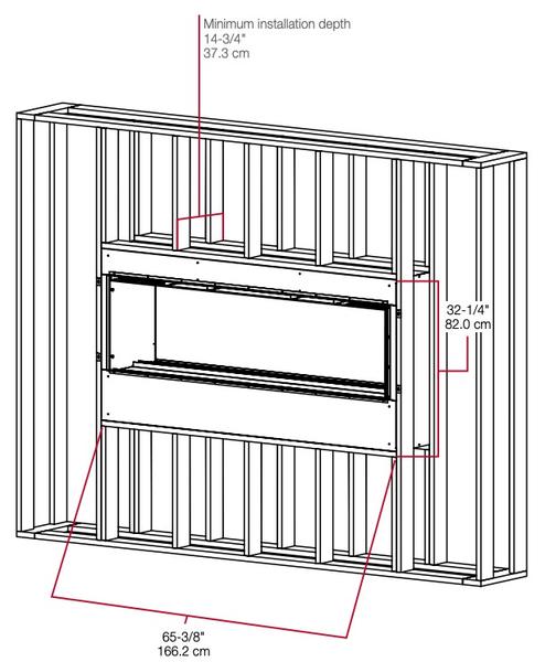 Dimplex Opti-Myst Pro 1500 Built-in 60 Inch Water Vapor Electric ...
